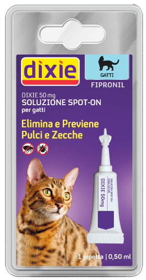 Dixie - Pipette Gatto Fipronil Blister 1 Pz (ML/Size :0,5 ...